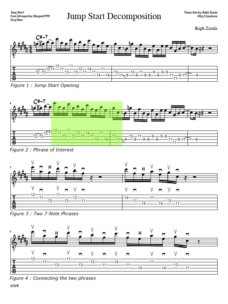 Jump Start Decomposition | PDF | Musical Scales | Music Theory