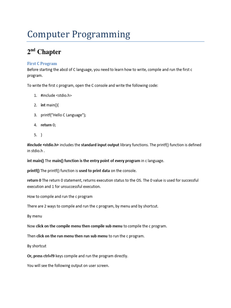 CSE (2nd & 3rd) | PDF | Integer (Computer Science) | Data Type