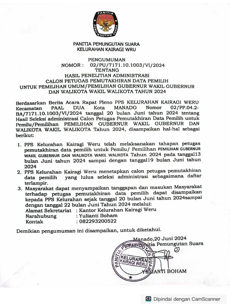 Hasil Administrasi PPDP | PDF