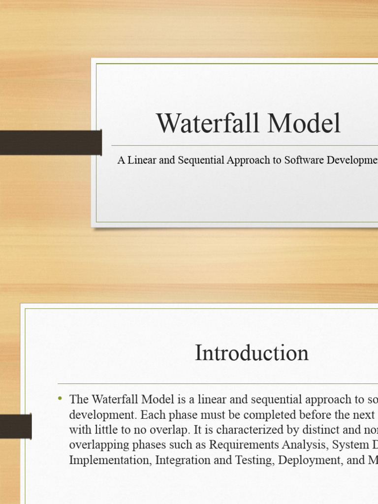 Waterfall Model: A Linear Approach to Development | PDF | Software ...