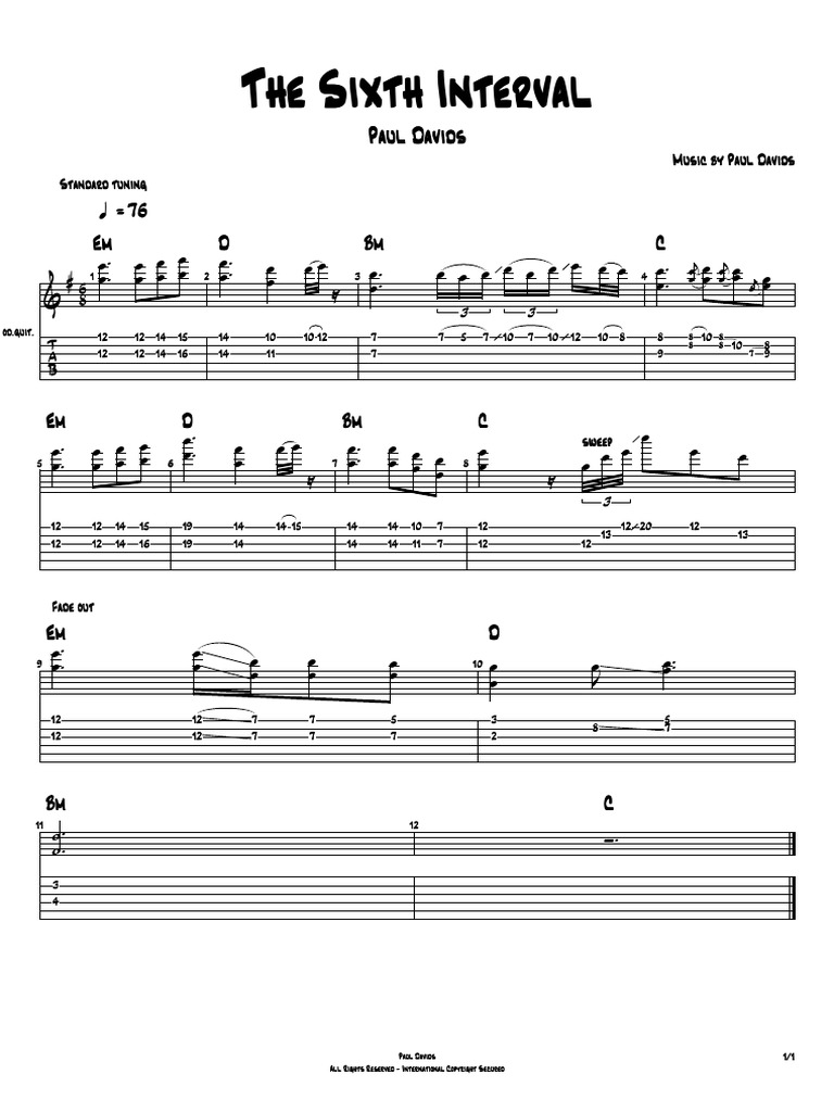 The Beautiful Sound of The SIXTH INTERVAL | PDF | Music Theory ...