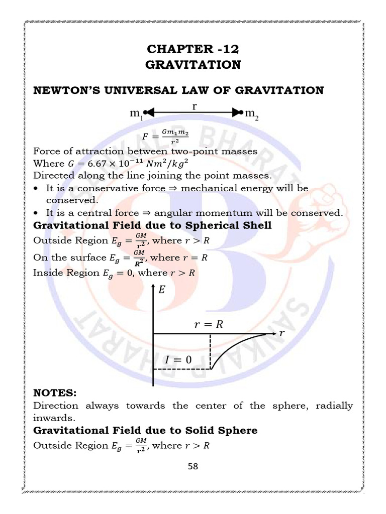 Gravitation - by @MadXAbhiOfficial - Handbook | PDF | Gravity | Force