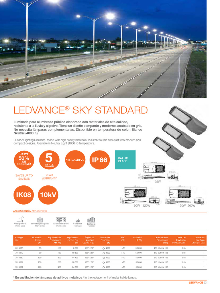 Lum Led Ap Sky | PDF | Encendiendo | Ligero