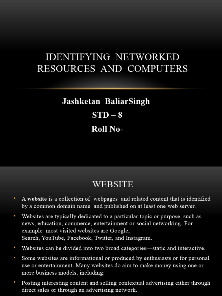Identifying Networked Resources and Computers | PDF | World Wide Web | Internet & Web