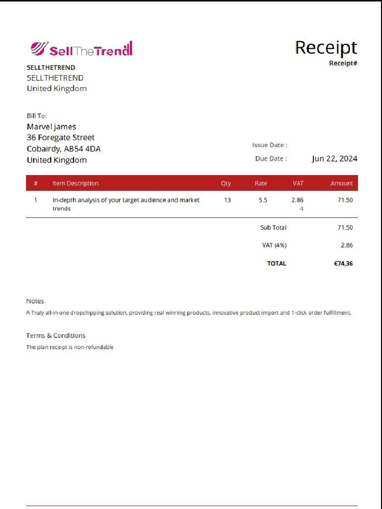 Receipt | PDF
