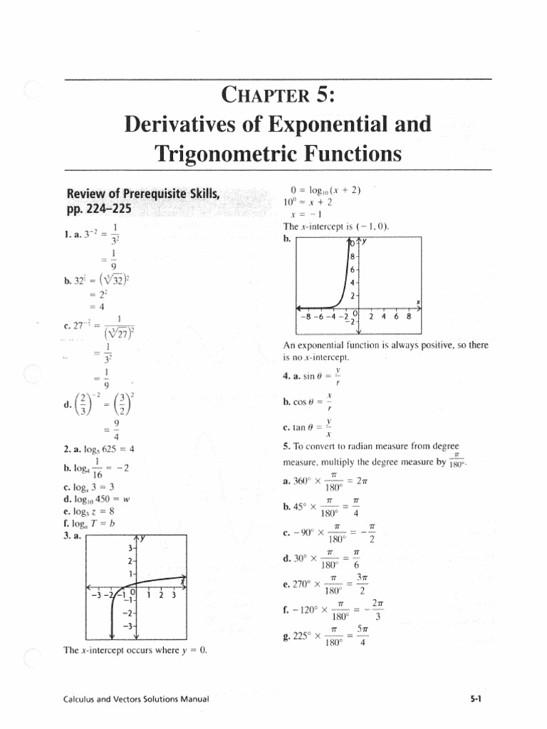 MCV4U Chapter 5 Solutions | PDF
