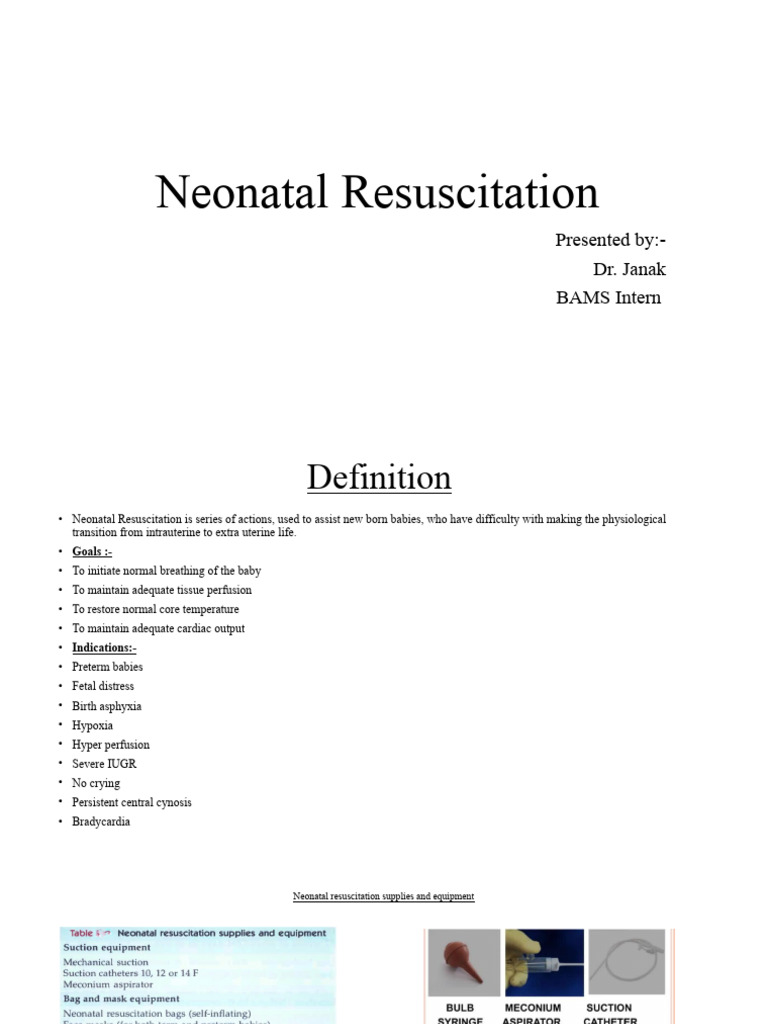 Neonatal Resuscitation | PDF | Infants | Cardiopulmonary Resuscitation