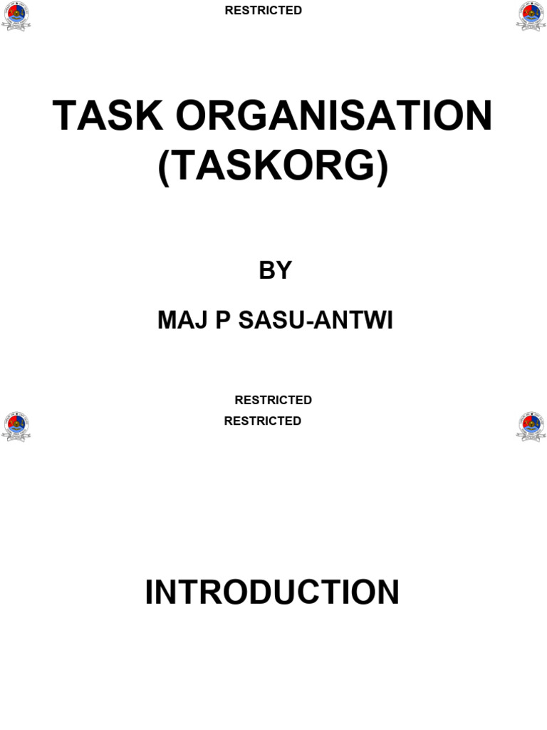 Task Org | PDF | Combined Arms | Military Science