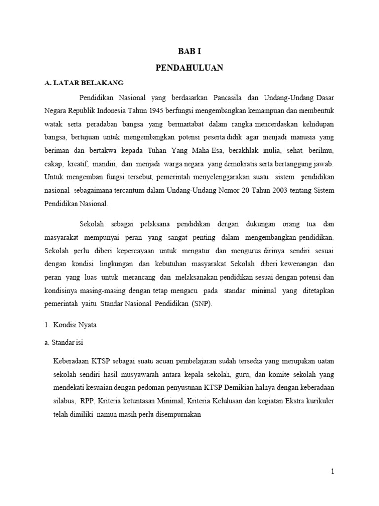 Isi Dokumen 1 Tahun 2020 | PDF