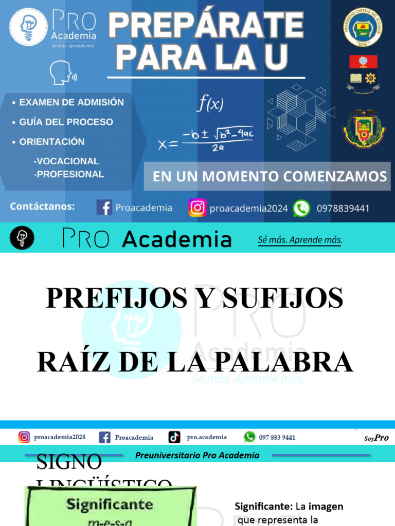 Prefijos y Sufijos | PDF | Palabra | Semántica
