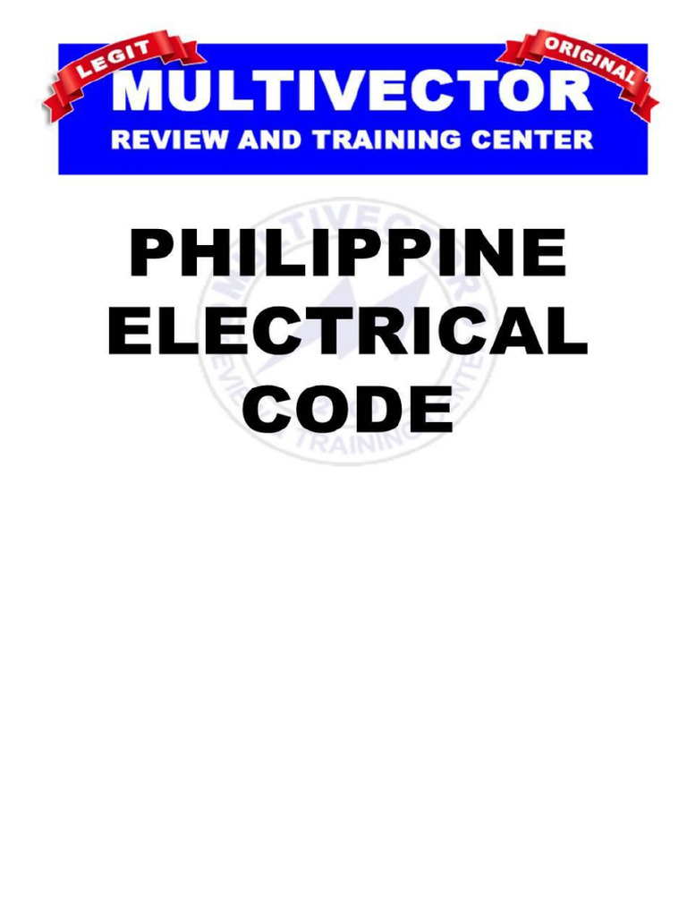 08 - Philippine Electrical Code Solutions PDF | PDF
