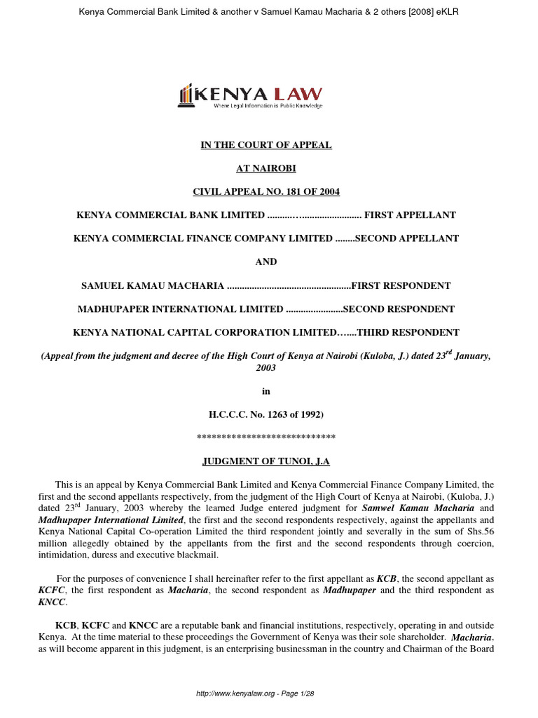 Civil Appeal 181 of 2004 | PDF | Lawsuit | Appeal