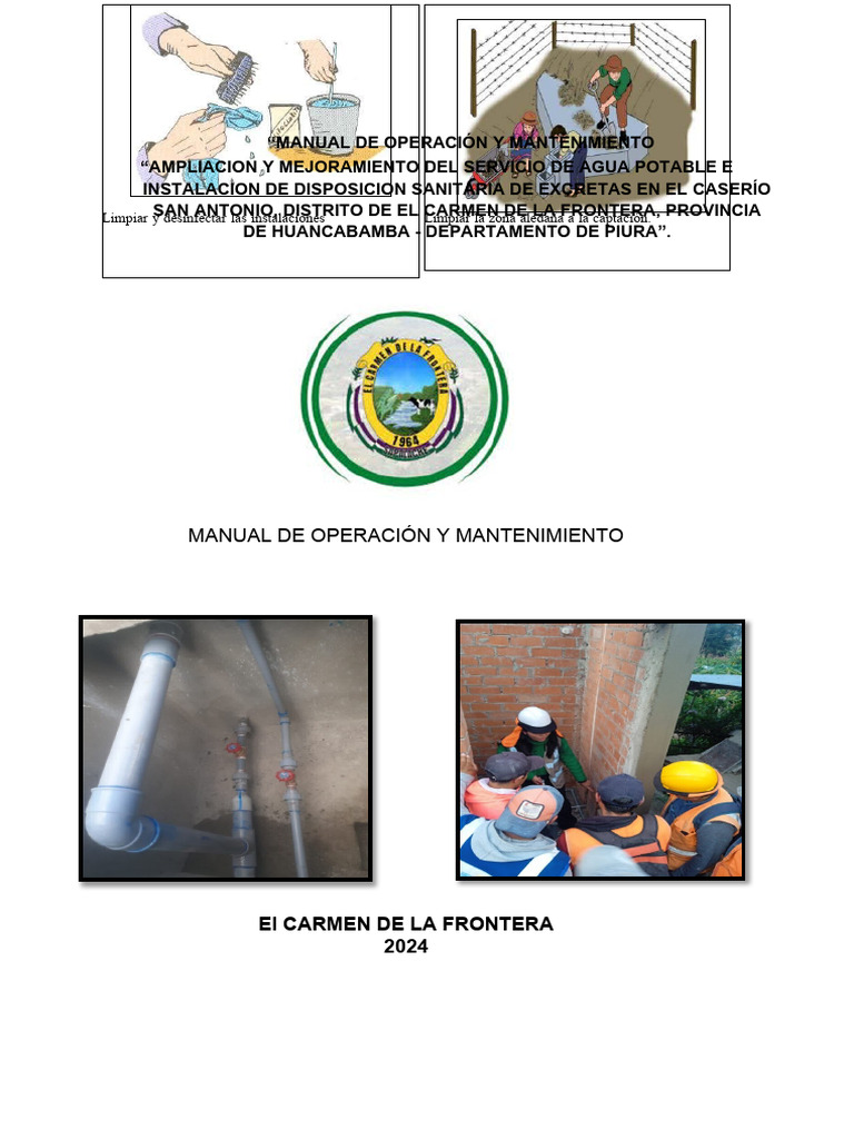 18.1.-Manual de Operación y Mantenimiento | PDF | Agua | Reservorio