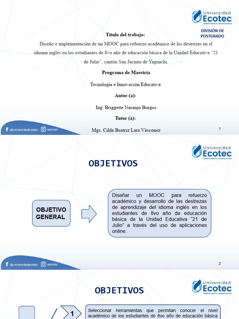 Sustentación MOOC | PDF | Curso abierto masivo en linea | Educación primaria
