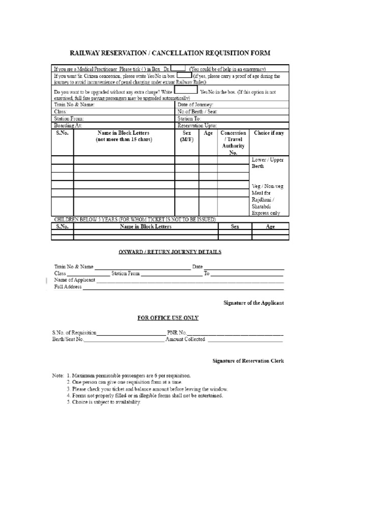 RESERVATIONFORM | PDF
