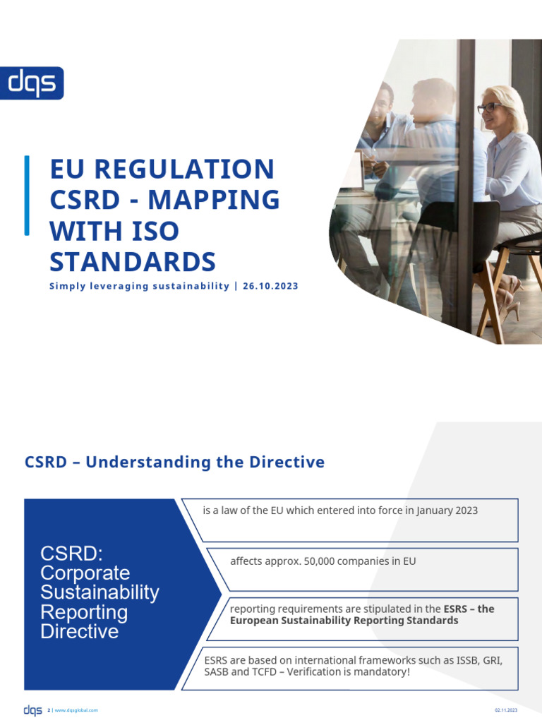 5 Fengler H-J CSRD Mapping With ISO Standards EN | PDF | Governance | Risk