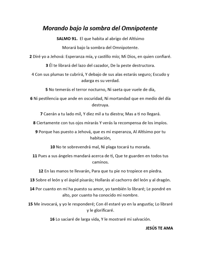 Morando Bajo La Sombra Del Omnipotente | PDF