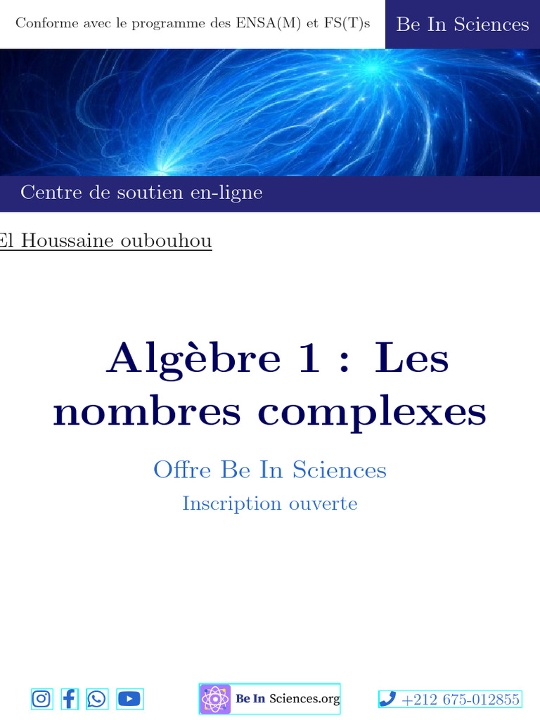 Exercices sur les Nombres Complexes | PDF | Racine carrée | Nombre complexe