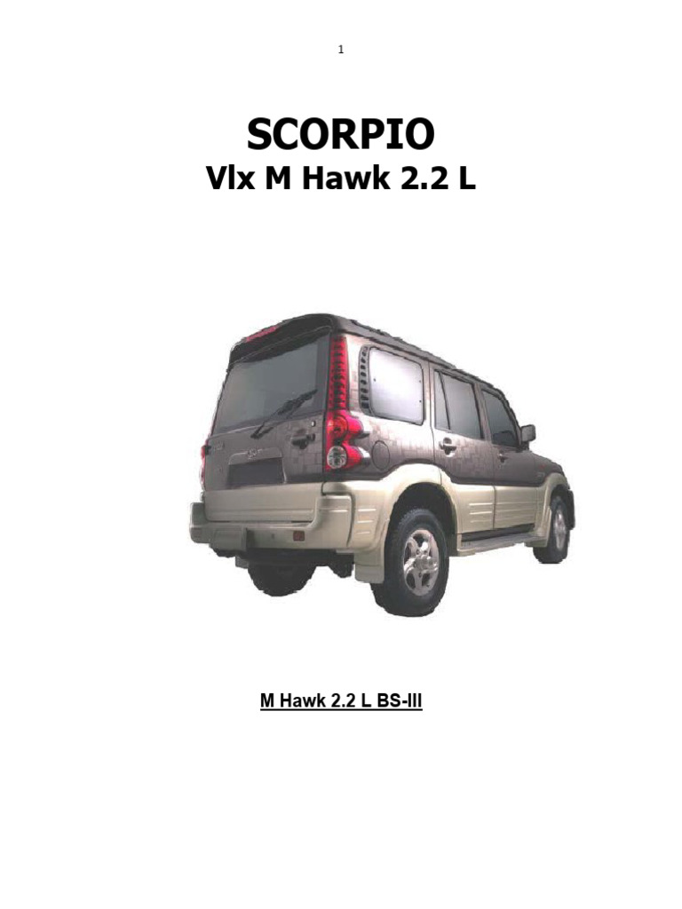 Precie M&M Scorpio | PDF | Pump | Throttle