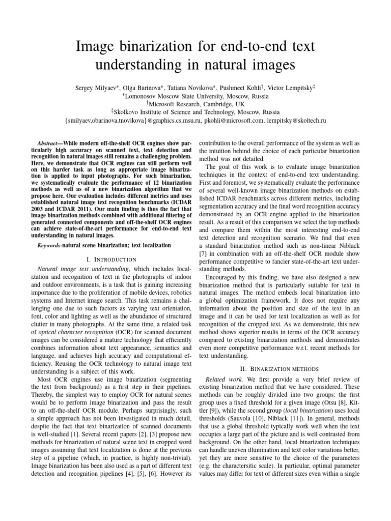 2013 MILAEV - Binarization - Image Binarization For End-To-End Text ...