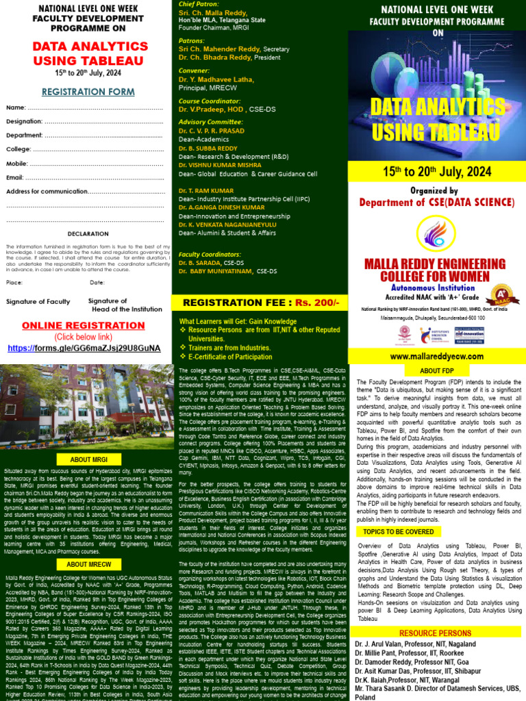 Cse (DS) Fdp-July 2024 | PDF | Engineering | Science