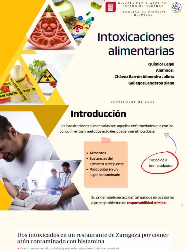 Intoxicaciones Alimentarias y Piel | PDF