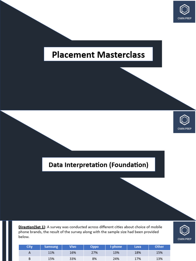 Data Interpretation (Foundation) - Practice-1 | PDF | Companies