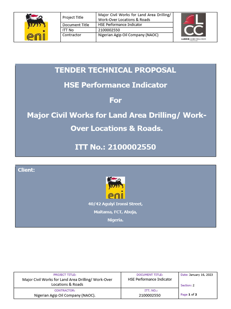 C. HSE Performance Indicator | PDF | Safety