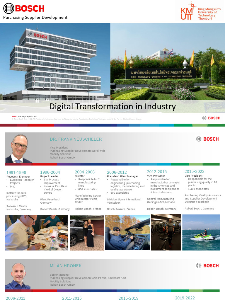 KMUTT Bosch Digital Transformation Lecture 8-9.10.2022 | PDF | Internet ...