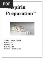 Synthesis of Aspirin (Lab Report) | PDF | Aspirin | Crystallization