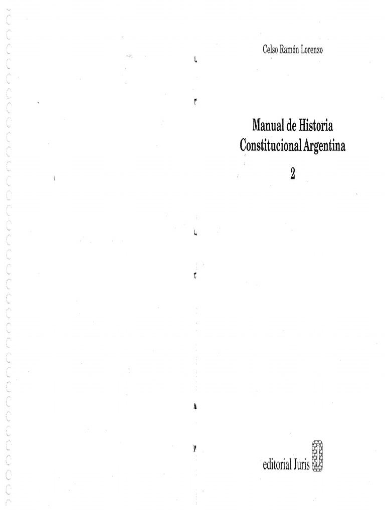 Lorenzo, Celso R. - Manual de Historia Constitucional Argentina (Tomo 2 ...