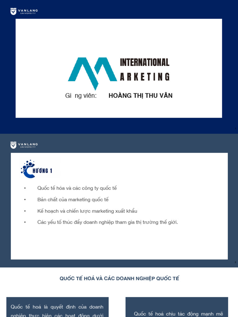 233 - MKT QT - C1 Tổng Quan Về MKT QT | PDF