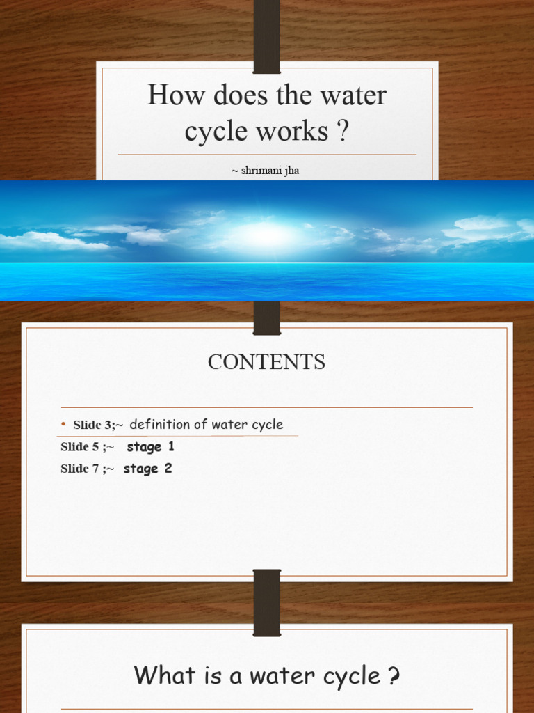 How Does the Water Cycle Works | PDF