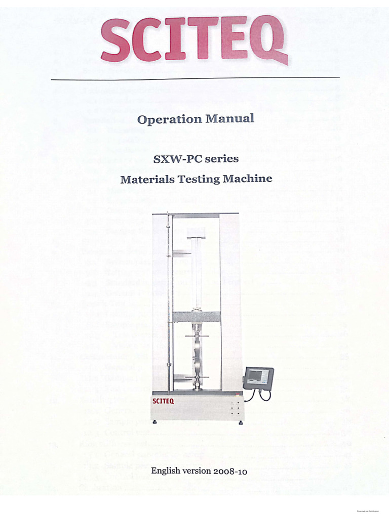 Manual Sciteq (01-25) | PDF