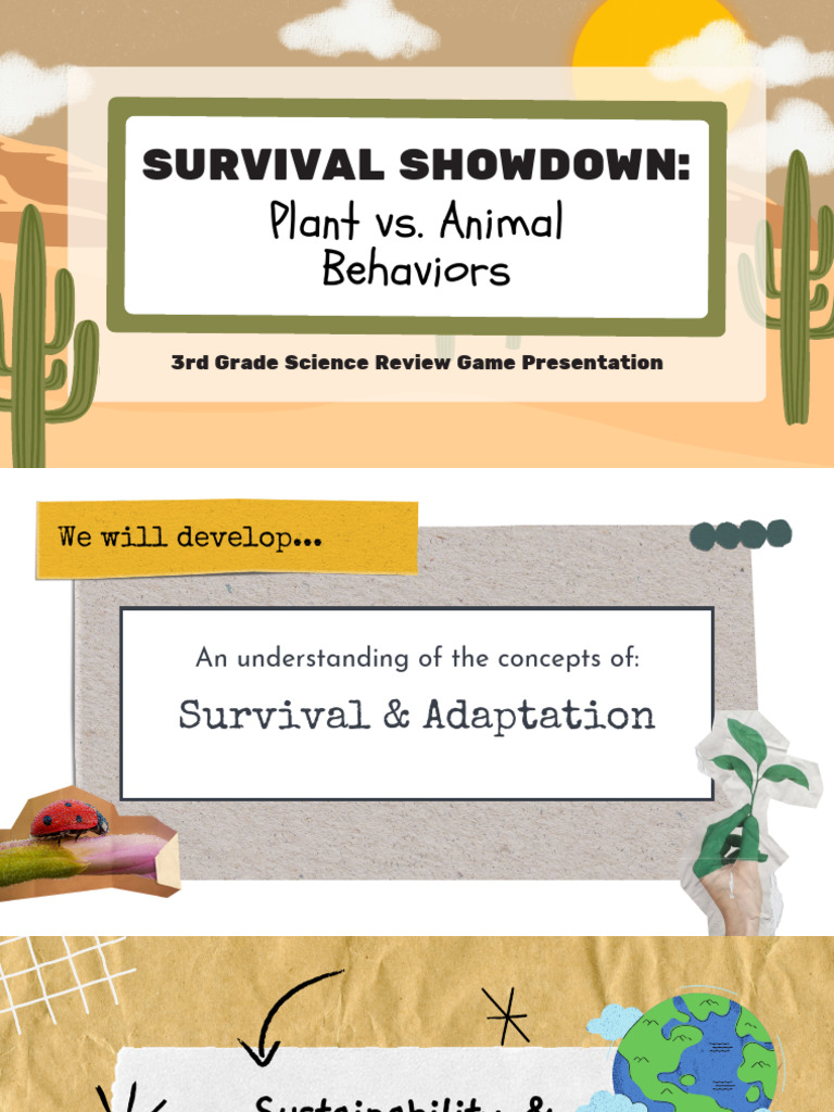Survival Adaptation Science Presentation Cut Out Style | PDF ...