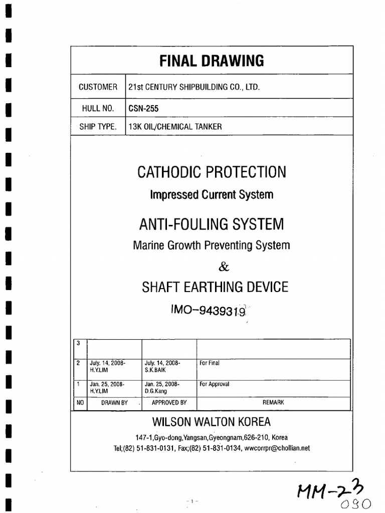 Anti Fouling System Pdf Water Transport Ships