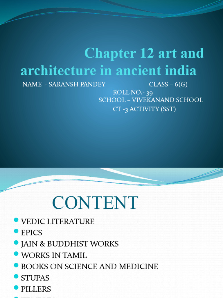 Chapter 12 Art and Architecture in Ancient India | PDF | Vedas | Puranas