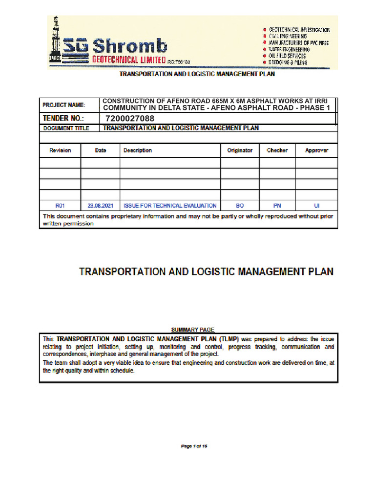 Journey Management Plan | PDF | Transport | Road Journey Management Plan | PDF | Transport | Road