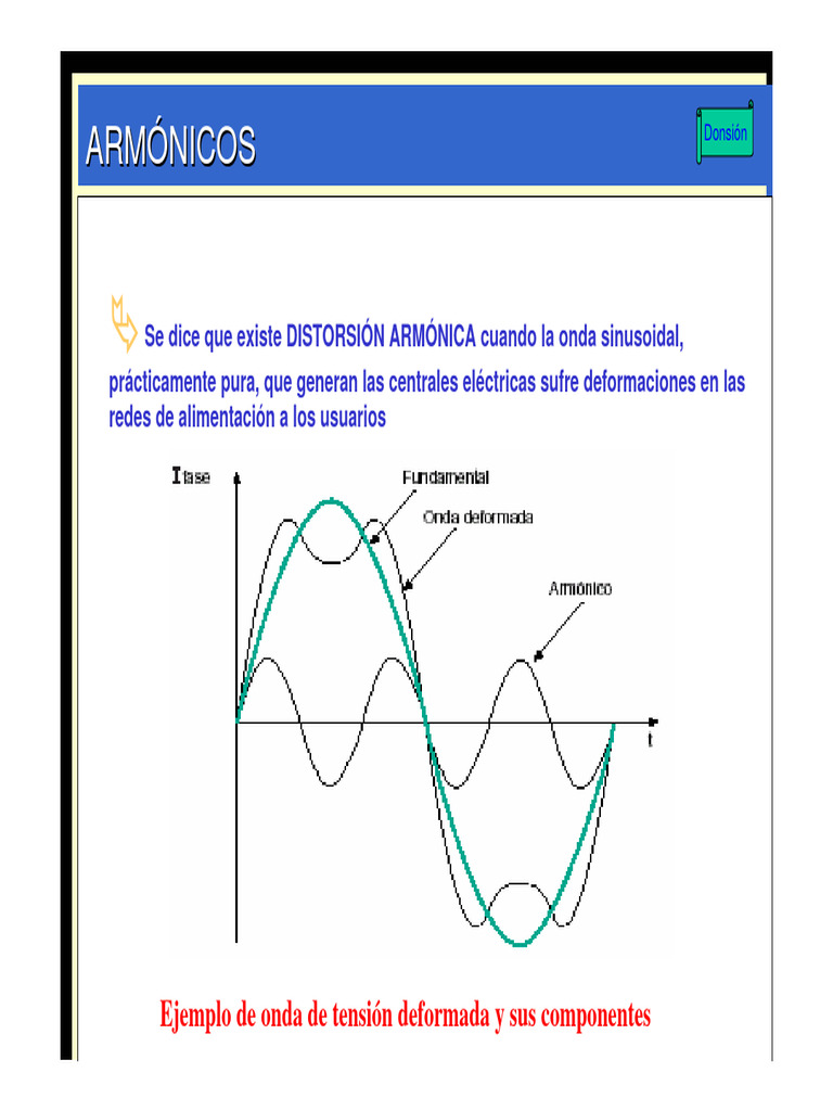 Armonicos - DONSION | PDF | Armónico | Corriente eléctrica