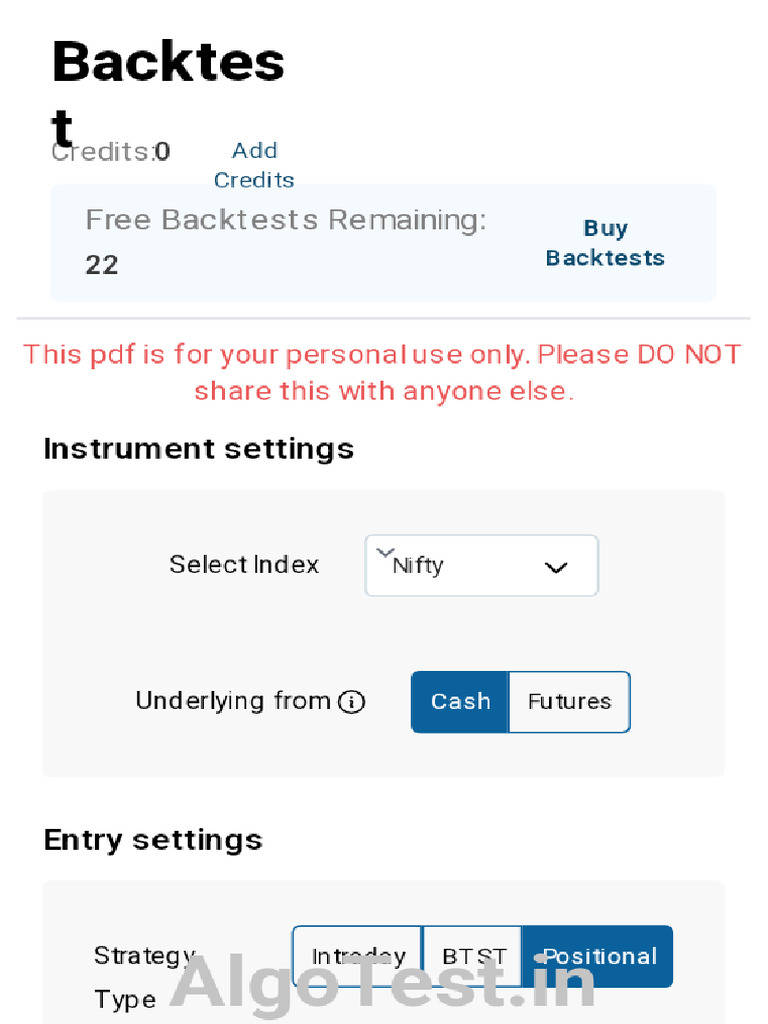 Algotest Strategy 2023-11-12-08 49 07 | PDF