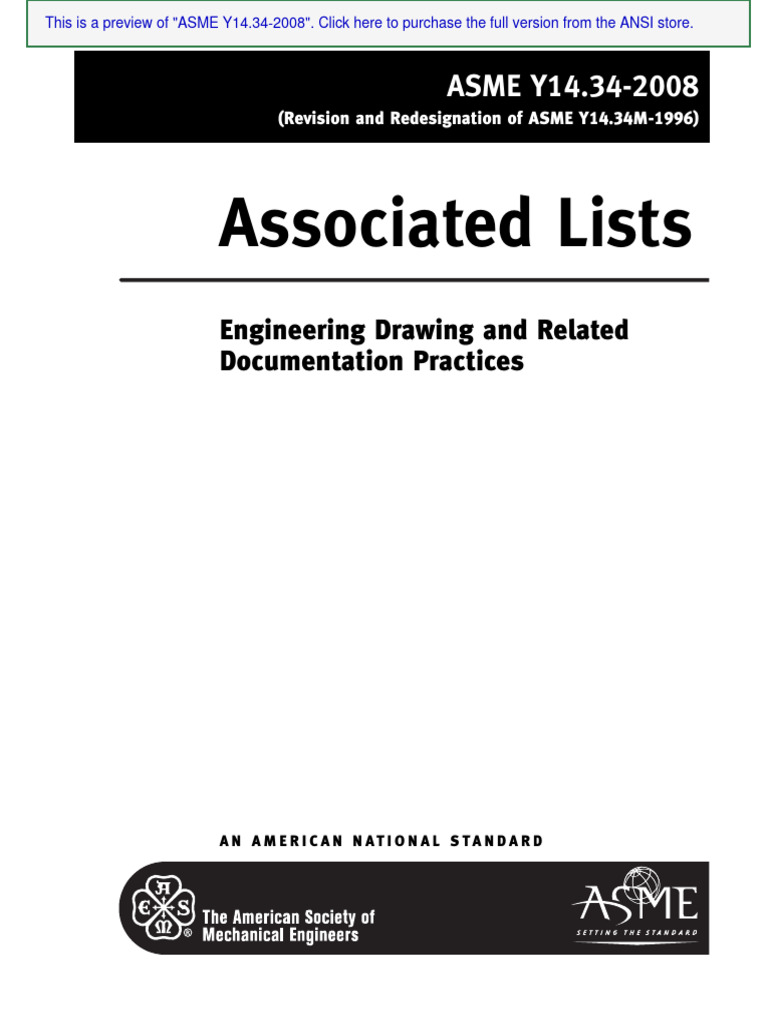 ASME Y14.34-2008 Overview | PDF | Computing