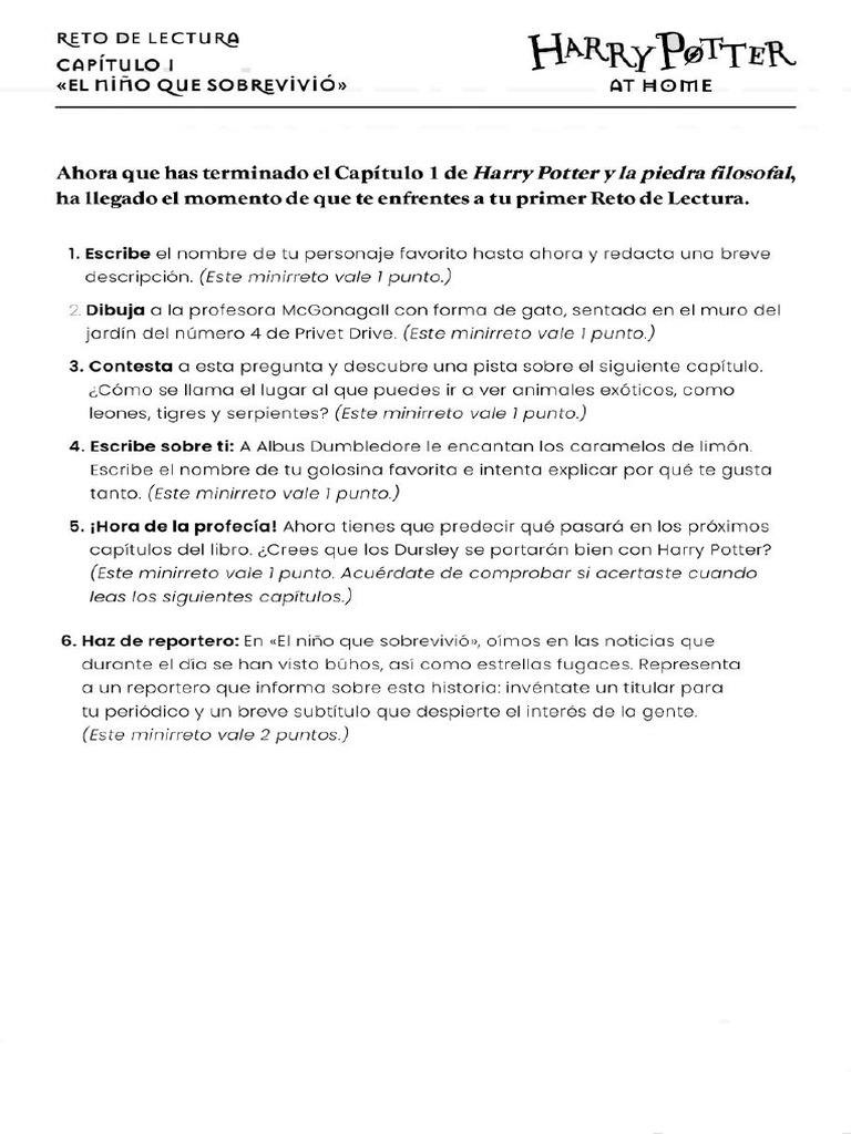 Reto Lector Cap 1 | PDF