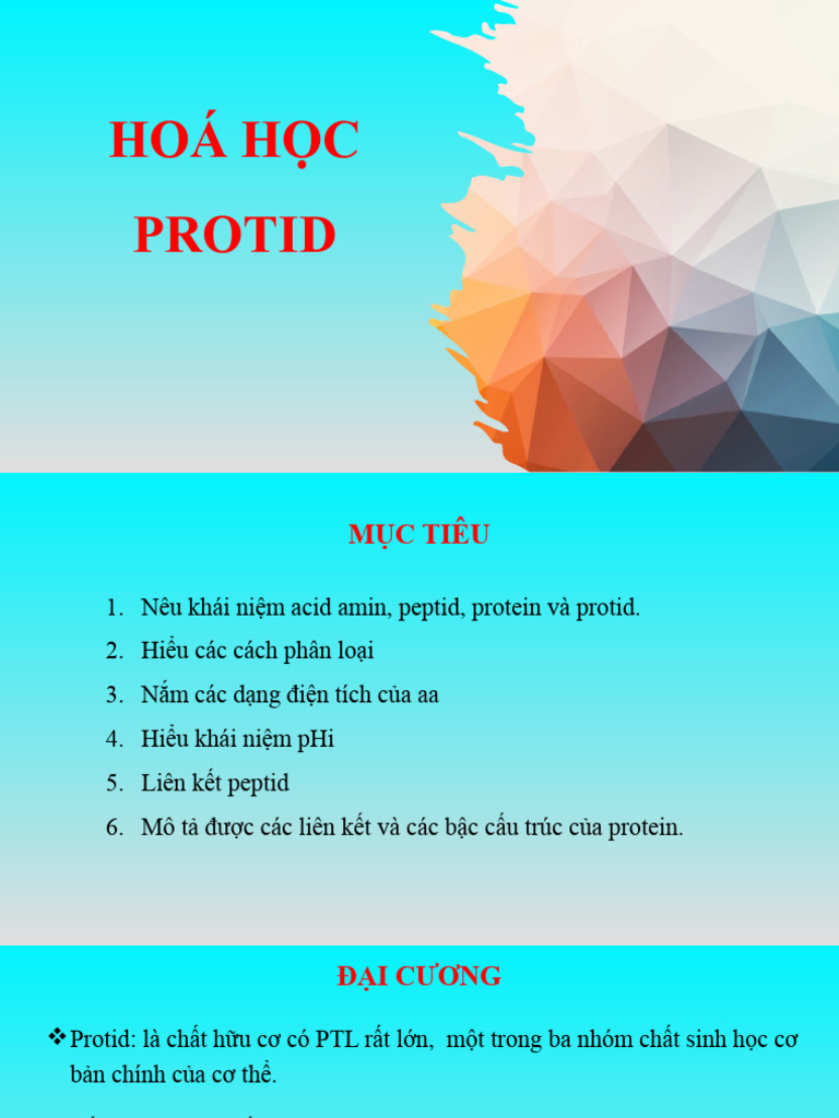 Hoá học protid | PDF
