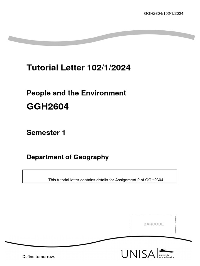 Assignment 2 Instructions (Tutorial Letter 102) | PDF | Plagiarism ...