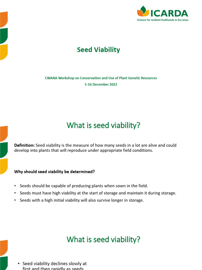 Understanding Seed Viability Testing | PDF | Seed | Germination