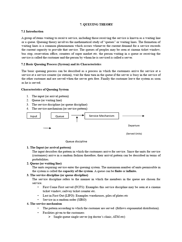 Queuing Theory | PDF | Operations Research | Applied Mathematics