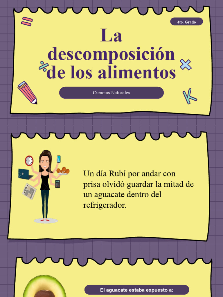 Descomposición de Alimentos: Experimentos y Factores | PDF ...