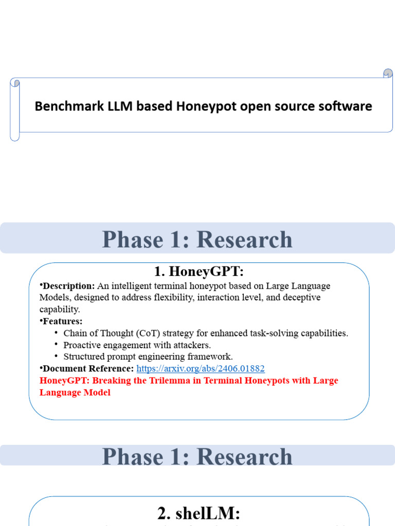 Benchmark LLM Based Honeypot Open Source Software | PDF | Simulation | Central Processing Unit