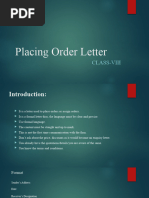 Letter of Placing Order CBSE Grade10 | PDF