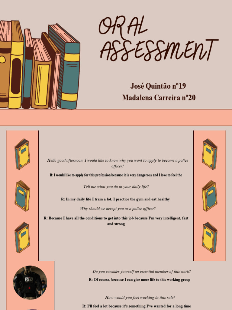 Oral Assessment | PDF